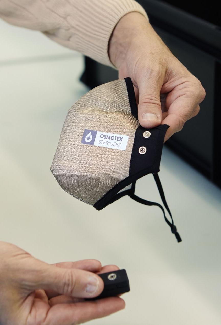 Antiviral mask offers protection at the push of a button • healthcare ...